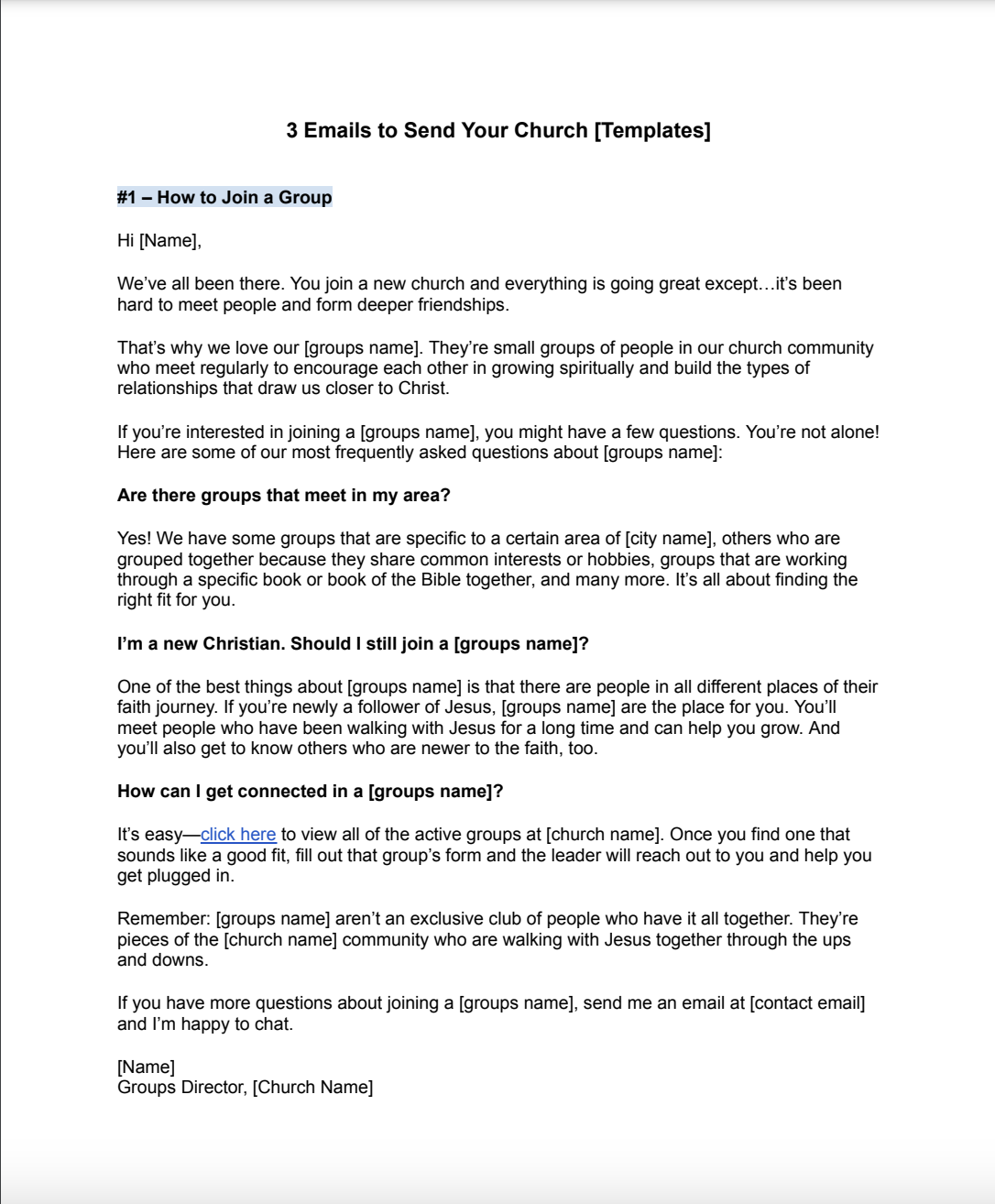 3 Emails to Send to Your Church - Church Fuel