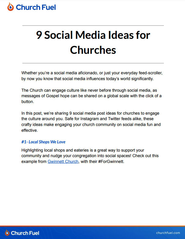 9 Social Media Ideas for Churches - Church Fuel