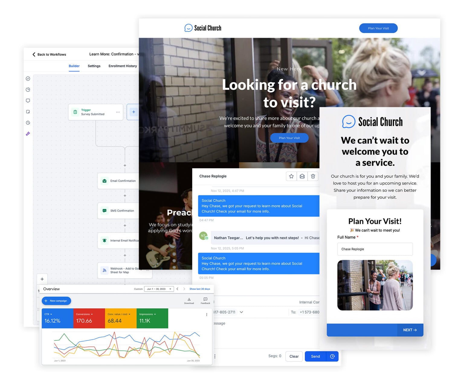 Church Fuel | Pre-Built & Optimized Visitor Pages